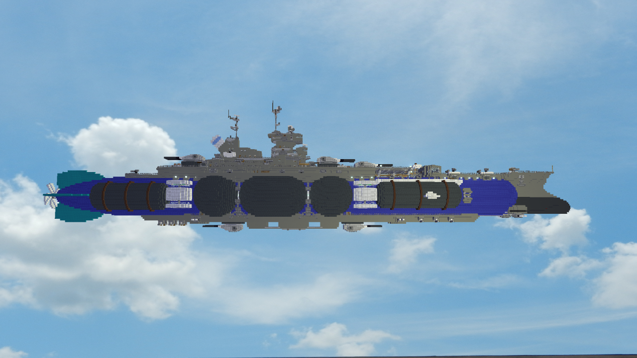 UCS "Paris" Class Battleairship - Version 2 Minecraft Map