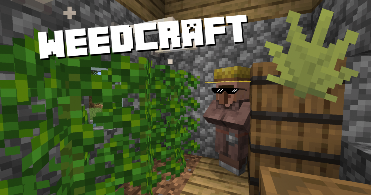 WEEDCRAFT - Green Sugar cane Minecraft Texture Pack