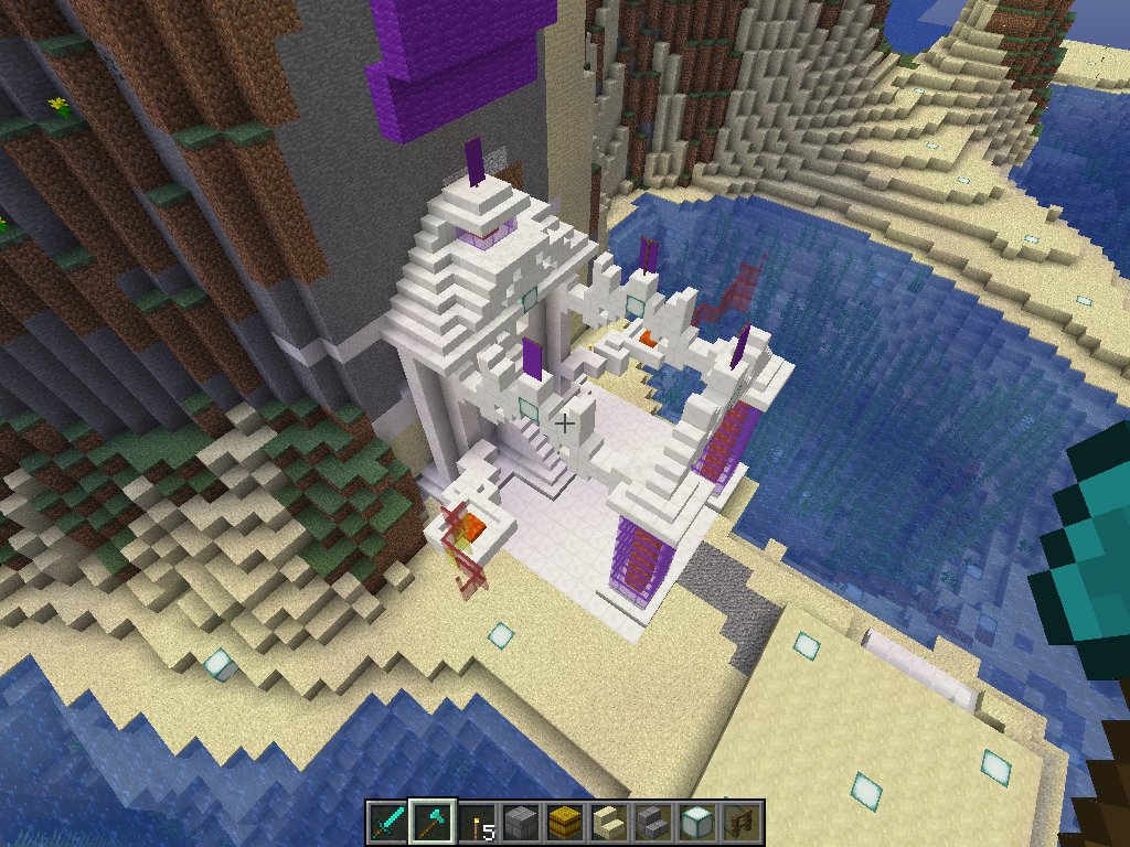 White Goddess temple Minecraft Map
