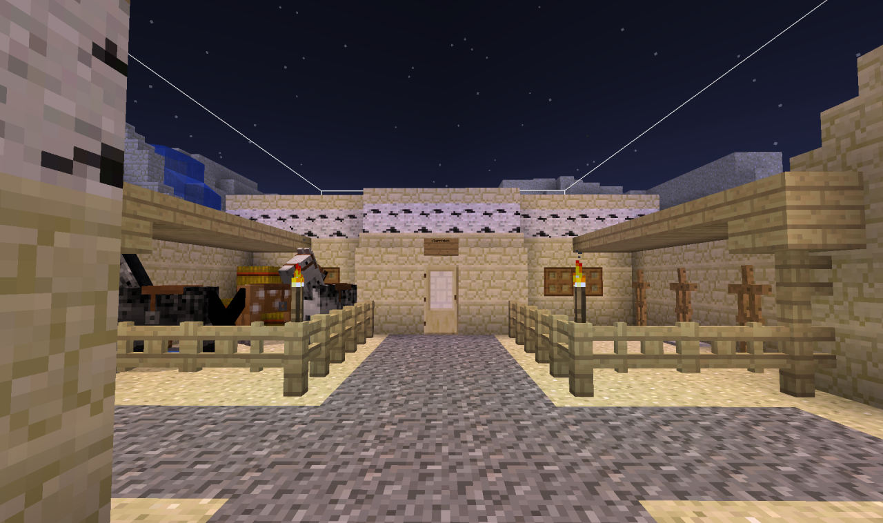 Egyptian (small) barracks in AoM style Minecraft Map