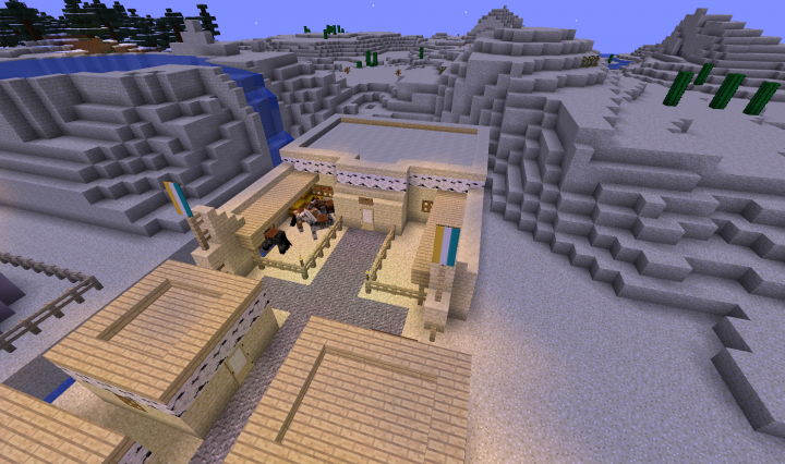 Egyptian (small) barracks in AoM style Minecraft Map