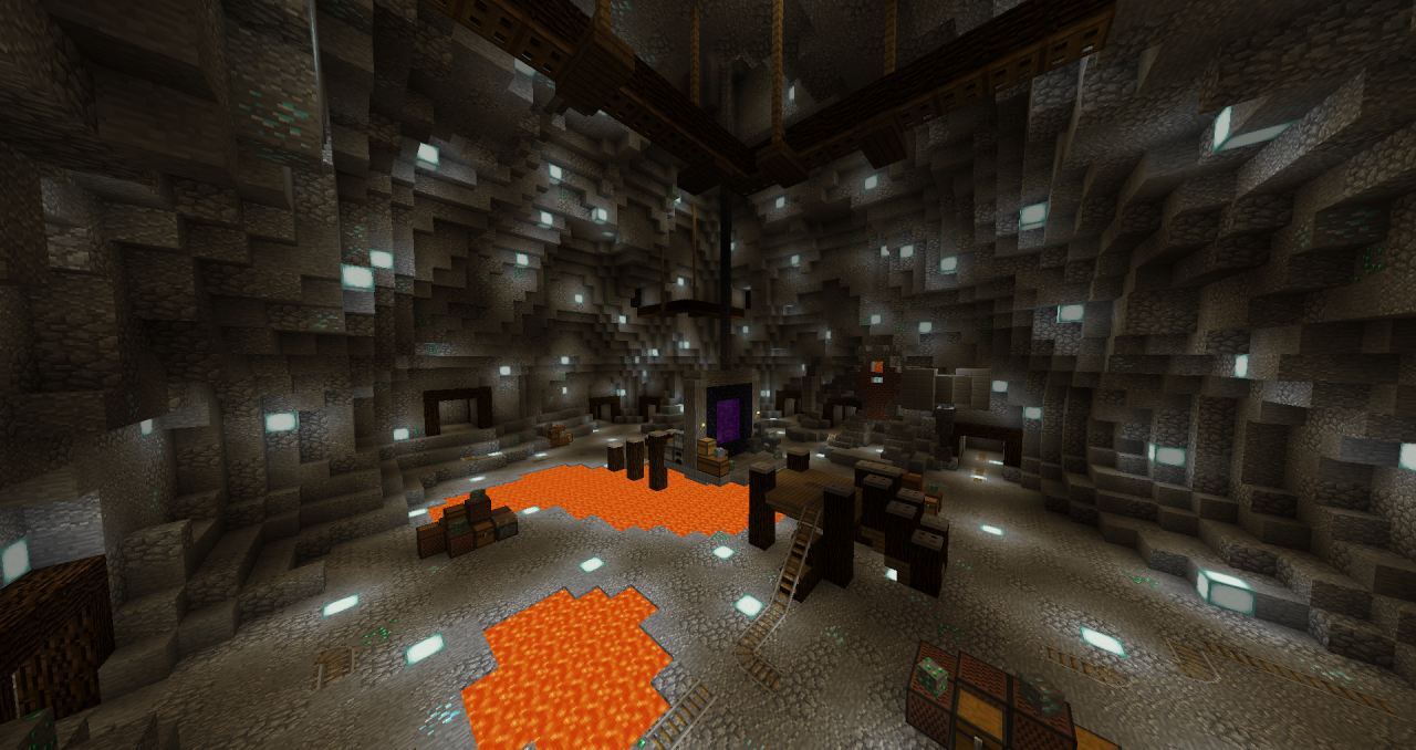 Mine Nether Hub Minecraft Map