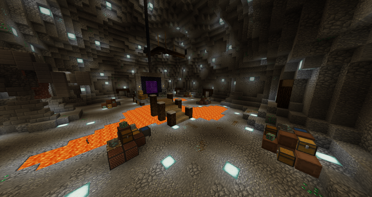 Mine Nether Hub Minecraft Map
