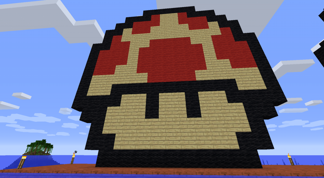 Toad Pixel Art Minecraft Map
