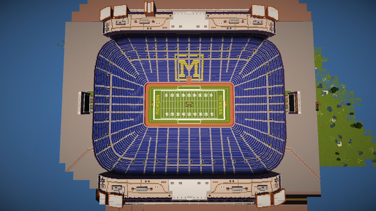 Michigan Stadium Minecraft Map