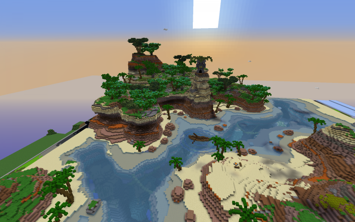 Tribal Coast - Plot Build Minecraft Map