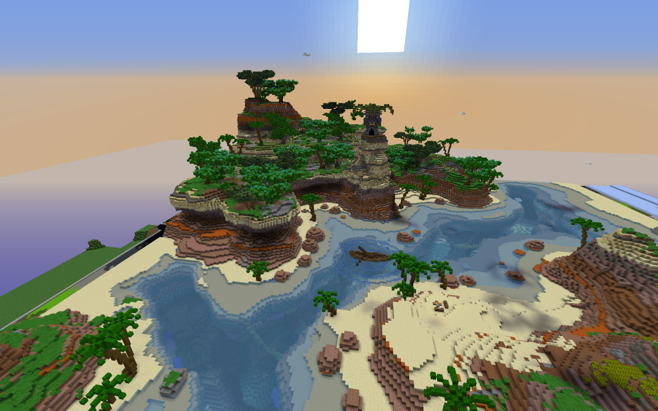 Tribal Coast - Plot Build Minecraft Map