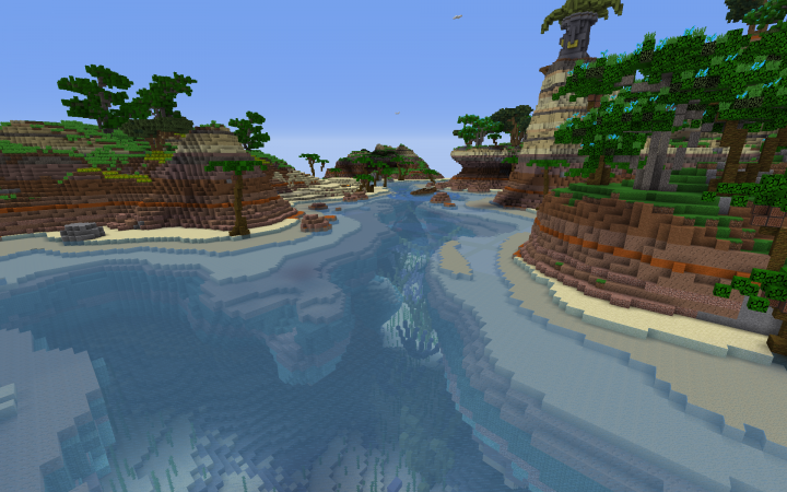 Tribal Coast - Plot Build Minecraft Map