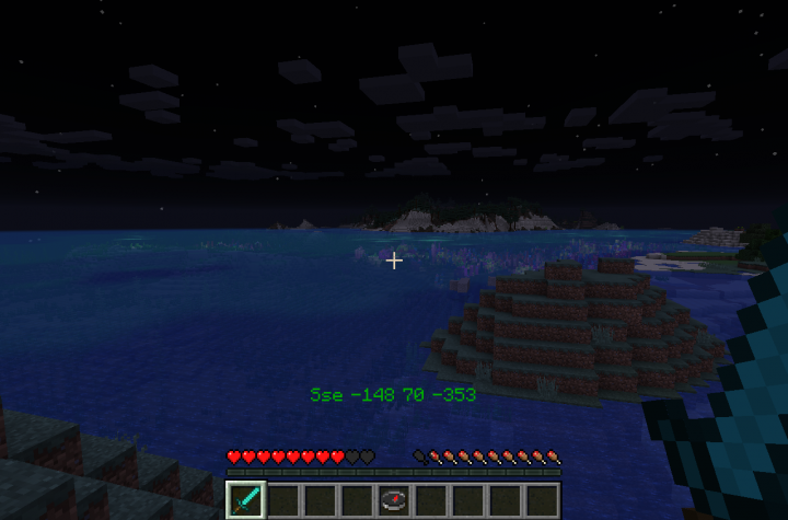 Compass Heading, Coordinates, and Pitch DataPack Minecraft Data Pack