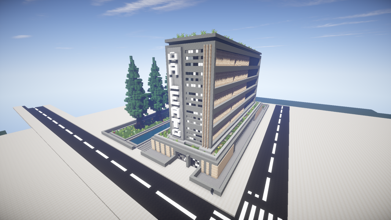 Aleat Apartment Building - Larkitekt Minecraft Map