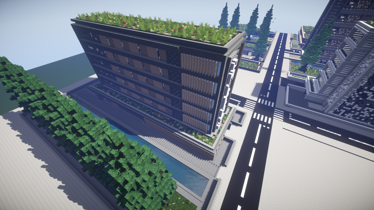 Aleat Apartment Building - Larkitekt Minecraft Map
