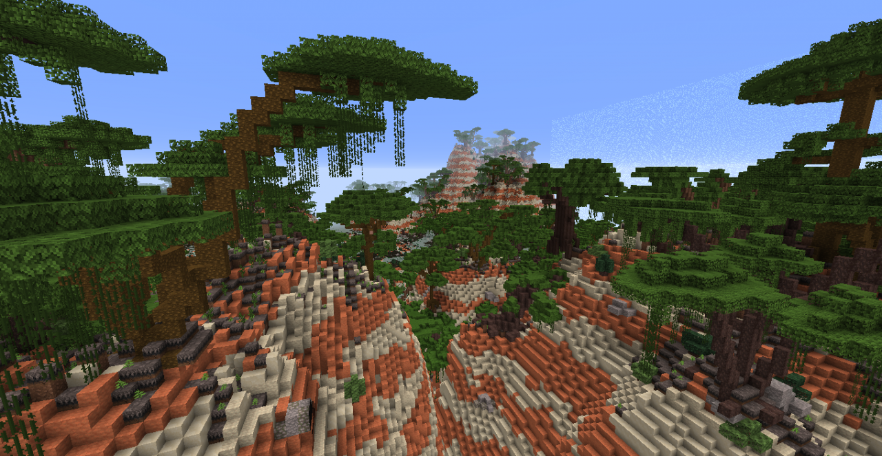 High Jungle Canopy, Tree Set Minecraft Map