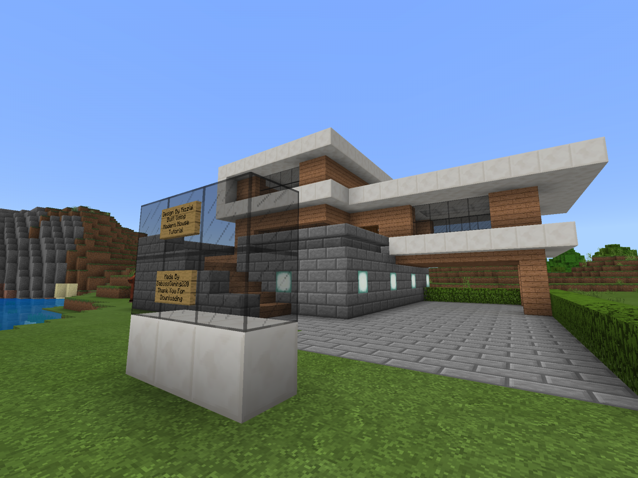 Modern House #1 -UPDATE (.mcworld download) Minecraft Map