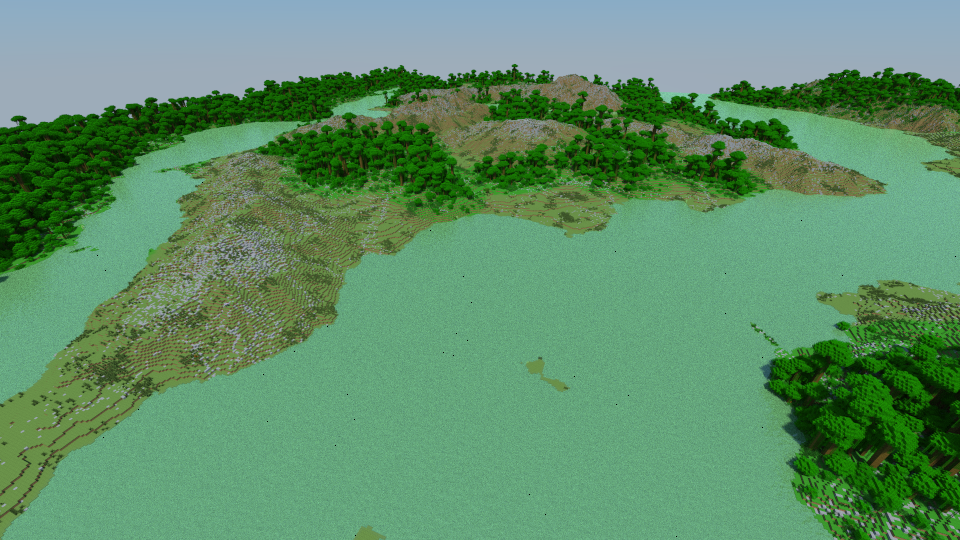 Jungle and desert with pyramids Minecraft Map