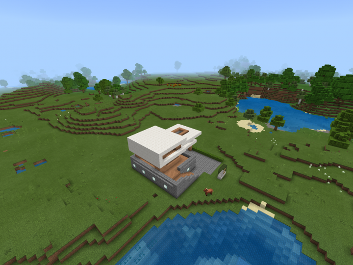 Modern House #1 -UPDATE (.mcworld download) Minecraft Map