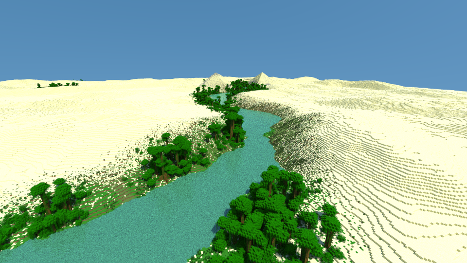 Jungle and desert with pyramids Minecraft Map