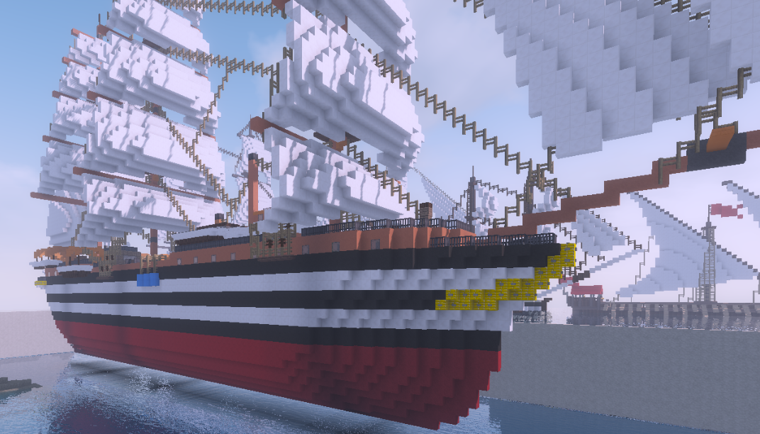 Italian Navy Tall Ship ''Amerigo Vespucci'' Minecraft Map