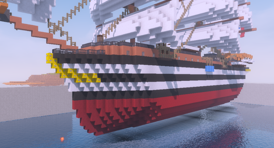 Italian Navy Tall Ship ''Amerigo Vespucci'' Minecraft Map