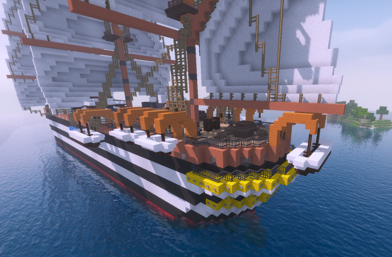 Italian Navy Tall Ship ''Amerigo Vespucci'' Minecraft Map
