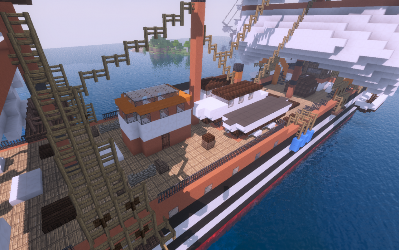 Italian Navy Tall Ship ''Amerigo Vespucci'' Minecraft Map