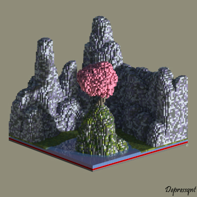 Japanese Tree Environment Minecraft Map