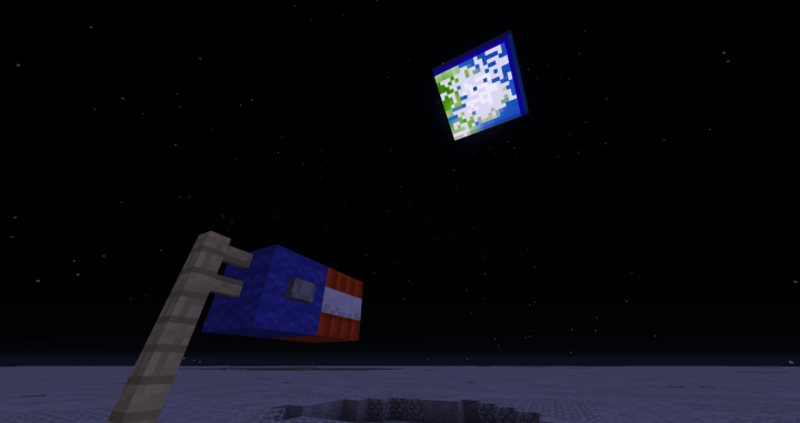 Moonlandscapes with Apollo 11 Lunar Module Minecraft Map