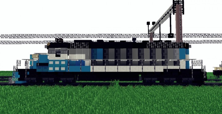 Diesel locomotive EMD SD40-2 Minecraft Map