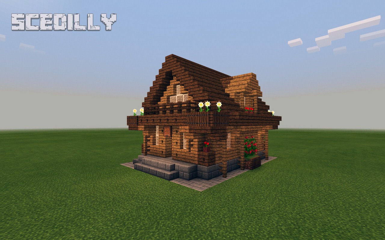 Small wooden house I built with my daughter Minecraft Map