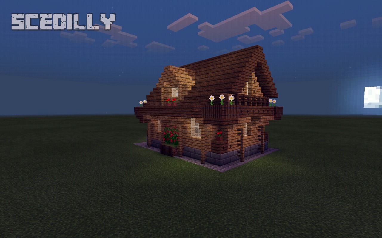 Small wooden house I built with my daughter Minecraft Map