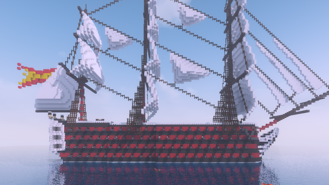 Spanish Ship of The Line Nuestra Señora de la Santísima Trinidad ...