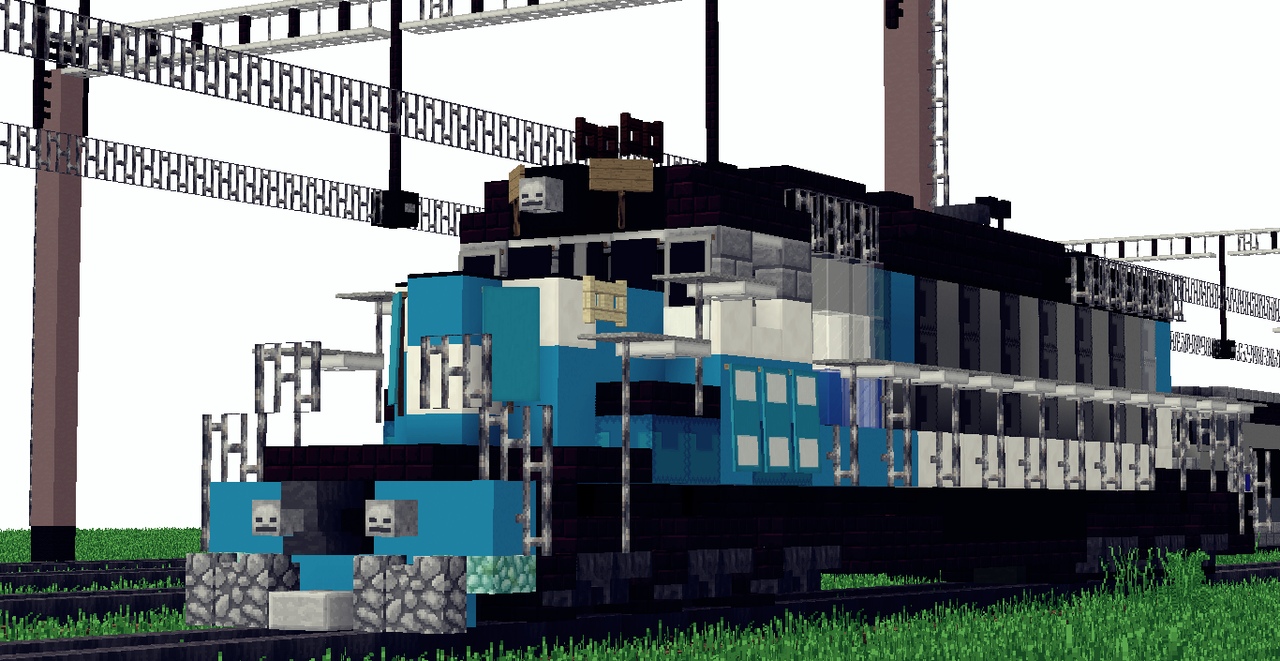 Diesel locomotive EMD SD40-2 Minecraft Map