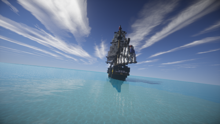 HMS Interceptor | Pirates of the Caribbean (ShipSide) Minecraft Map