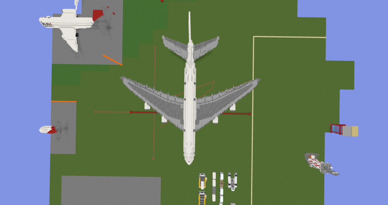 Minecraft - Airbus A380 Minecraft Map