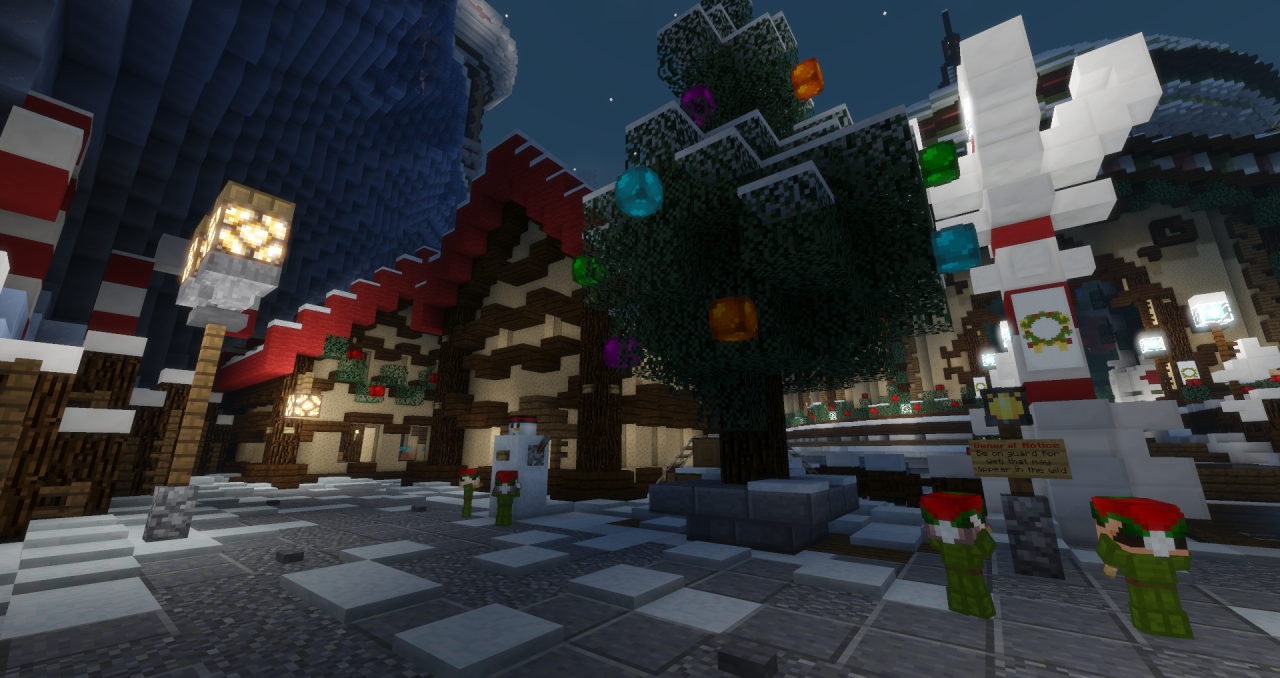 Welcome to The North Pole! [Christmas Gifts Build] Minecraft Map
