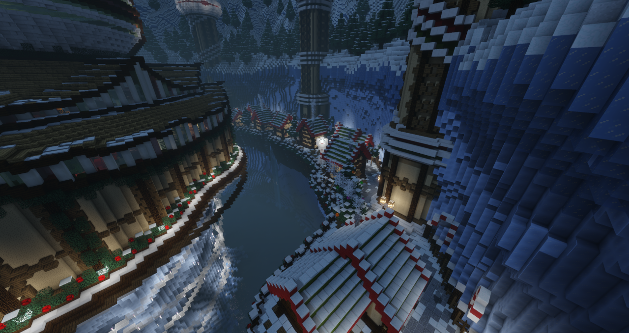 Welcome to The North Pole! [Christmas Gifts Build] Minecraft Map