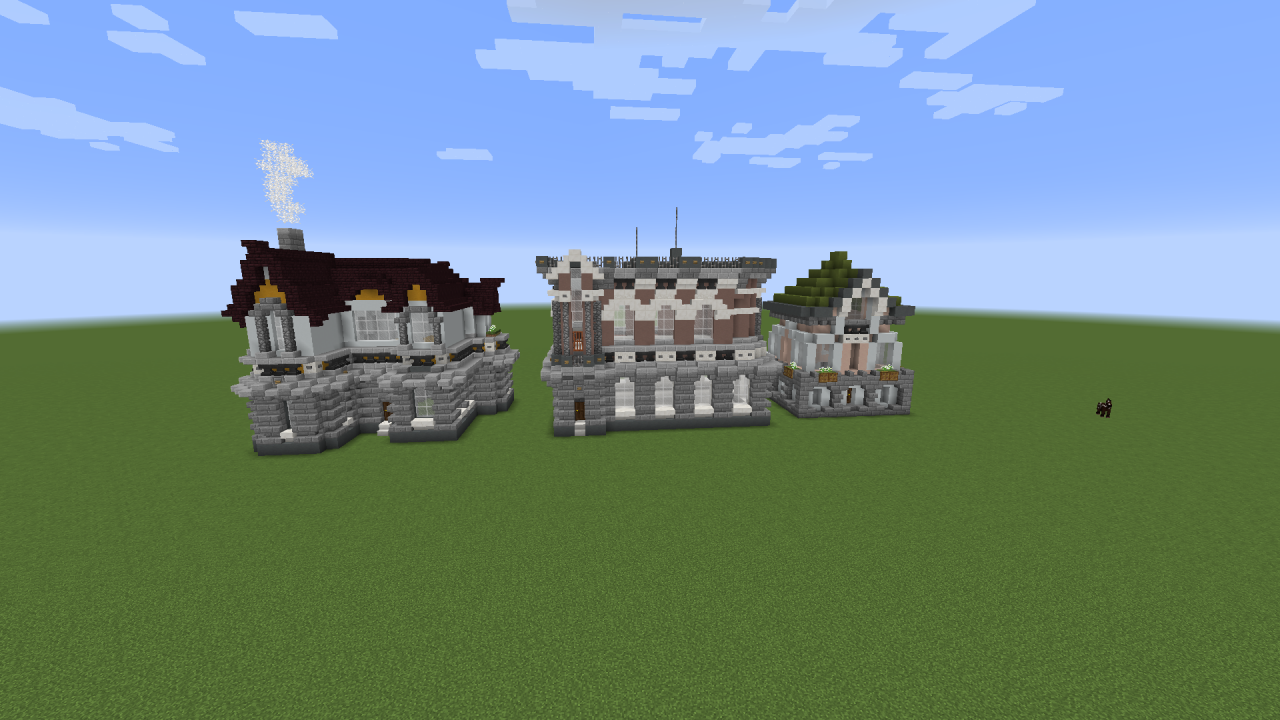 3 Middle Class Houses Minecraft Map