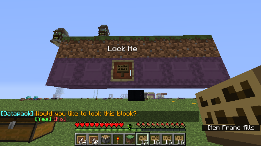 BlockLocker Datapack - Lock Anything You Like! (1.13-1.13.2) Minecraft Data Pack