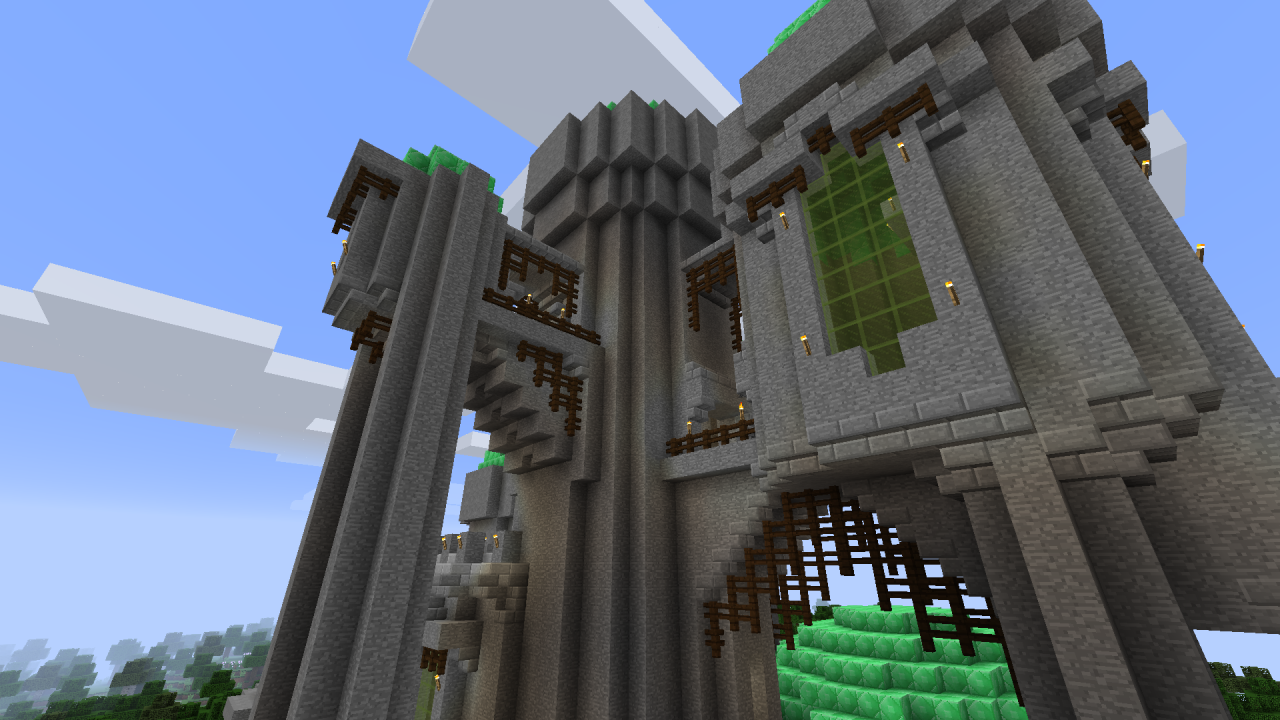 Big ol' tower of green (update 1 ) Minecraft Map