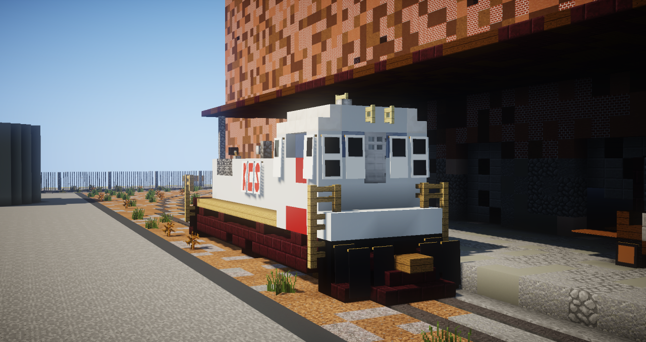 1:5:1 Kansas City Southern SW1500 White Scheme Minecraft Map
