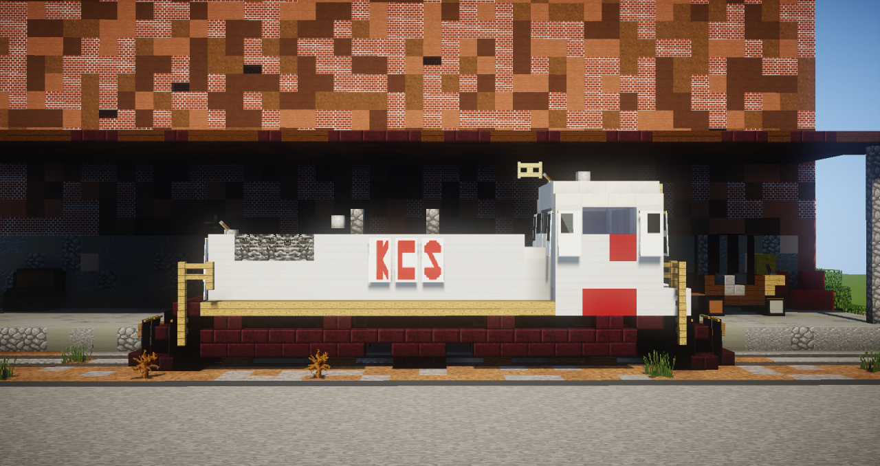 1:5:1 Kansas City Southern SW1500 White Scheme Minecraft Map