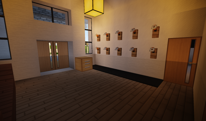 V BALCONY GABLE HOME +Yard Minecraft Map