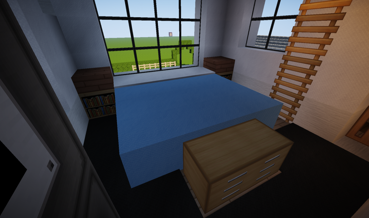 V BALCONY GABLE HOME +Yard Minecraft Map