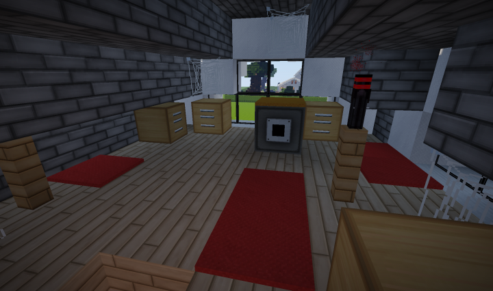 V BALCONY GABLE HOME +Yard Minecraft Map