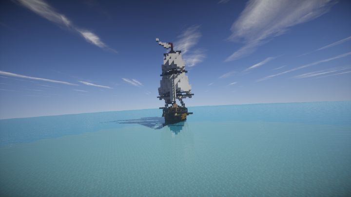 HMS Interceptor | Pirates of the Caribbean (ShipSide) Minecraft Map