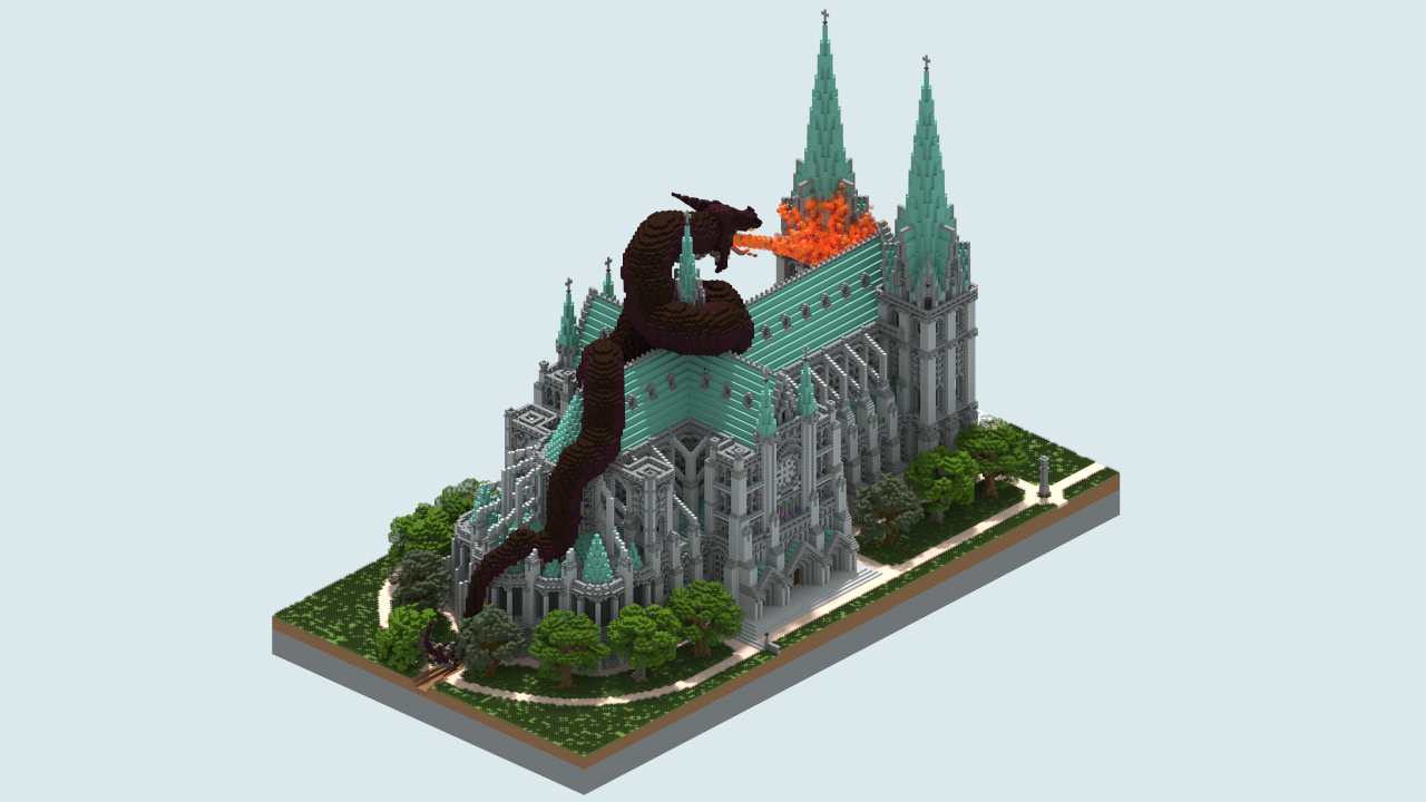 Cathedral & Wyrm Minecraft Map