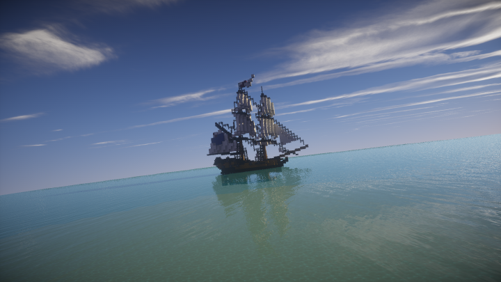 HMS Interceptor | Pirates of the Caribbean (ShipSide) Minecraft Map
