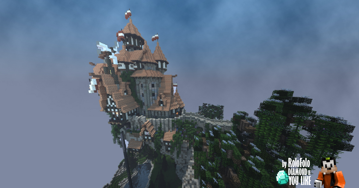 [Fantasy] Castle on the Hill [Plots spawn] Minecraft Map