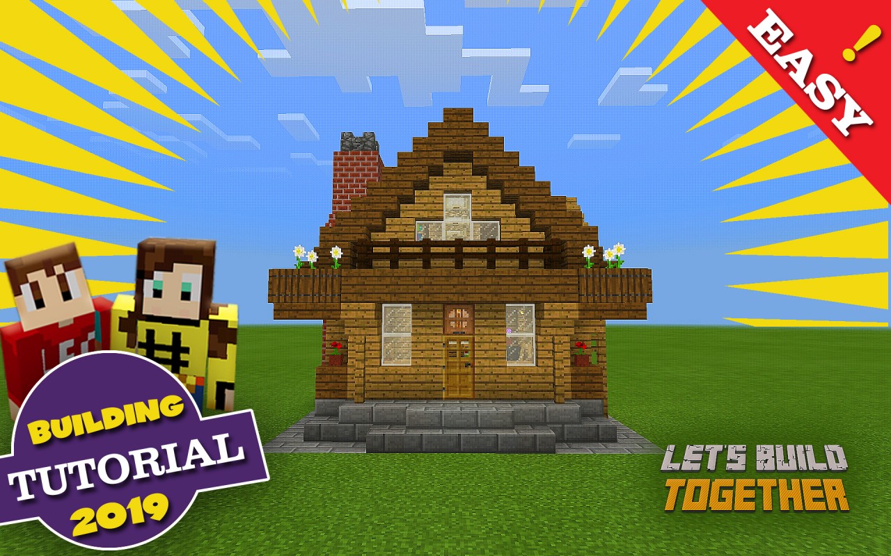 Small wooden house I built with my daughter Minecraft Map