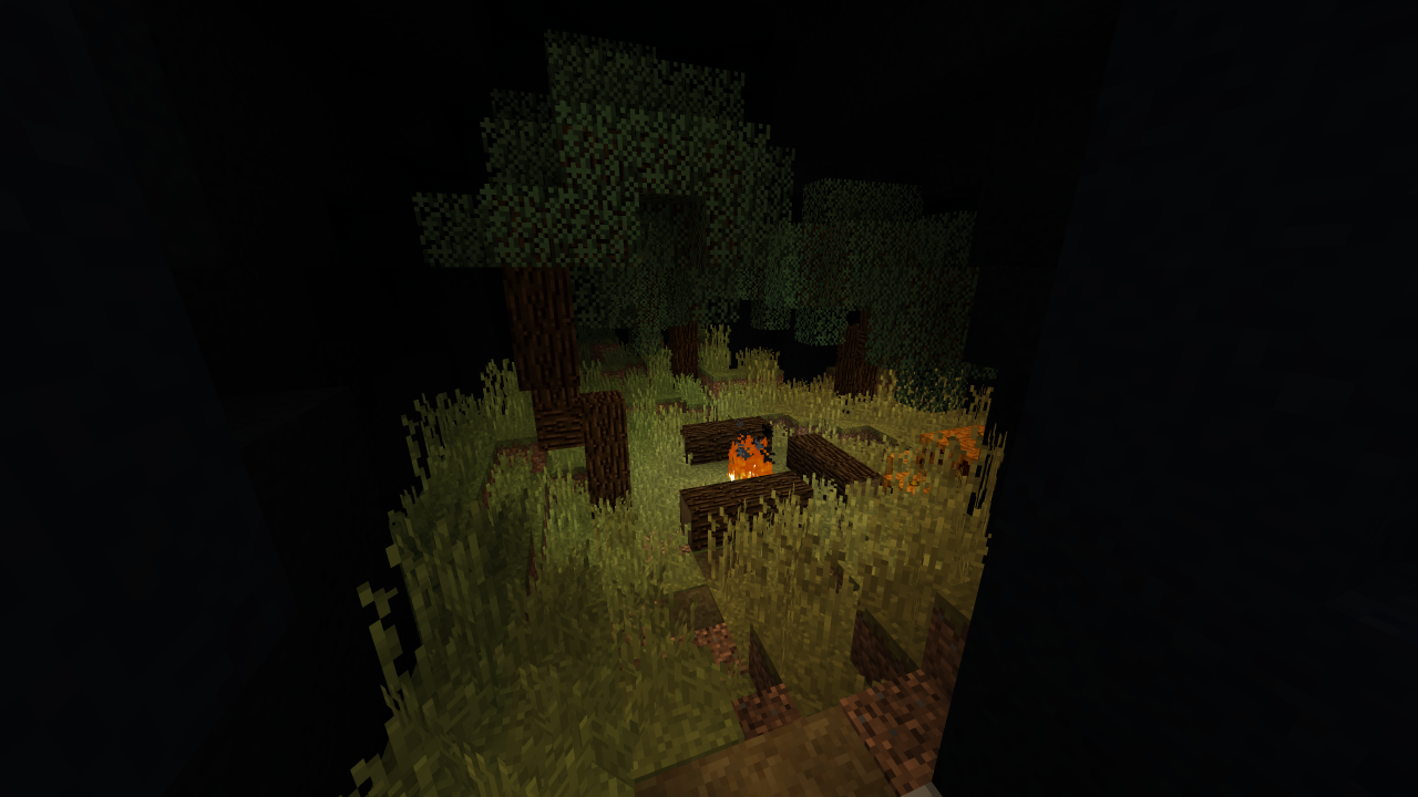 Elytra Base and Village Minecraft Map