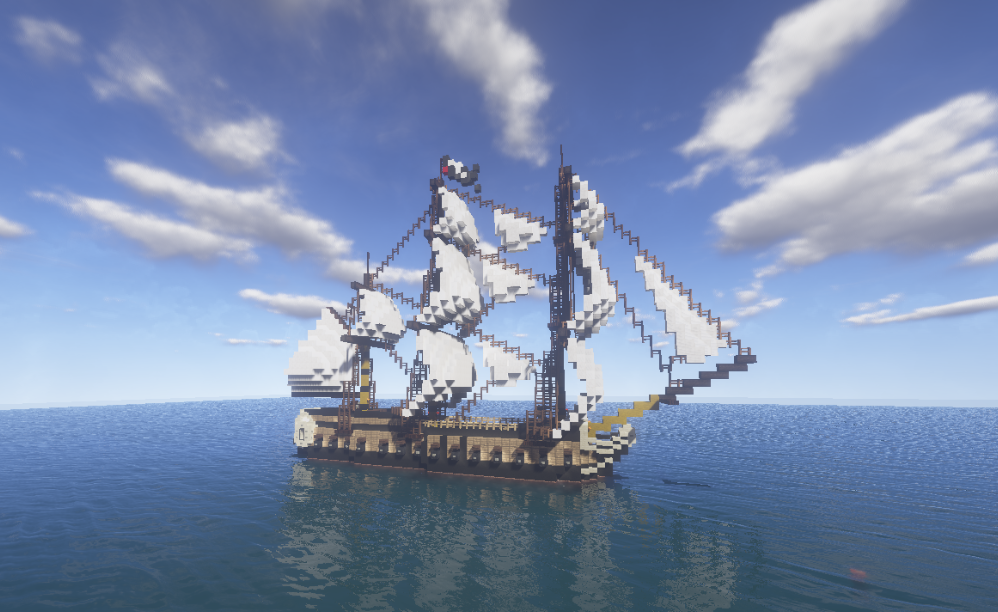 Light Pirate Frigate Minecraft Map